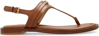 Michael Kors Femme, Chaussures, Brun, Taille: 38 1/2 EU Mandy T-Strap Sandal