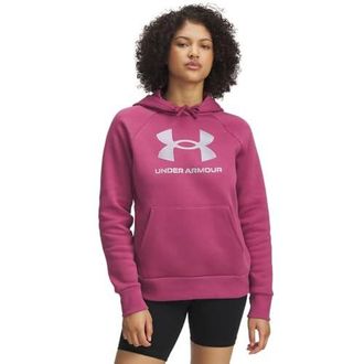 Under Armour Sweat à Capuche Rival Fleece Shimmer pour Femme, Fuchsia crépuscule/irisé, Medium