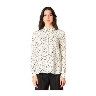 Max Mara Chemise Imprim&eacute;e Pagine - Femme - Blouses et Chemises - Blanc - Taille: 40 FR