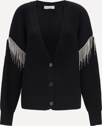 Sportmax Pagine virgin wool Cardigan with sparkling details Female XS
