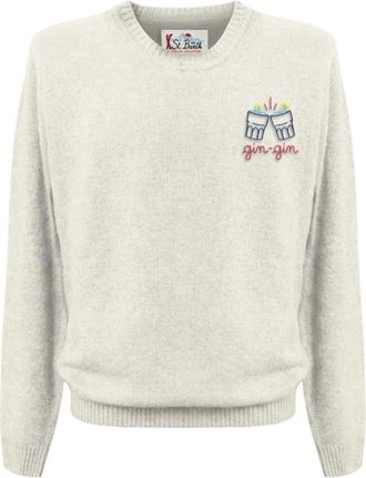 MC2 Saint Barth Pull Col Rond Heron - Homme - Pulls - Beige - Taille: ONE Size