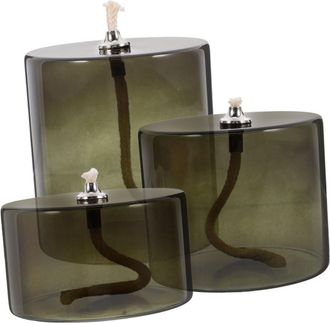 Artibetter 3 St&uuml;ck Vintage Glas &Ouml;l lampen im Europ&auml;ischen Stil Dekorative Kerosinlampen f&uuml;r Innenr&auml;ume Vielseitige Wohnraumbeleuchtung Stilvolle Tischdekoration 