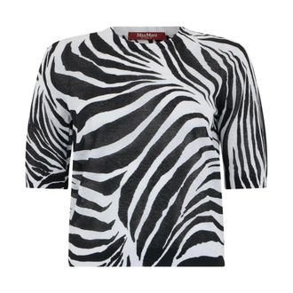 Max Mara Haut en maille imprim&eacute; z&egrave;bre - Femme - Pulls - Multicolore - Taille: 42 FR
