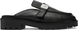 Calvin Klein Jeans Pantoletten Flatform Slipon Mg Lth YW0YW01655 Schwarz