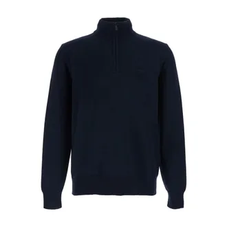 Emporio Armani Half-Zip-Pullover - - Knitwear - Herren - Blau - L
