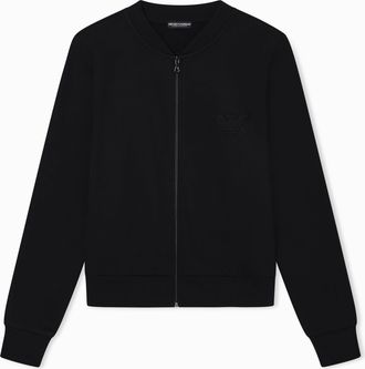 Emporio Armani Damen Terry Sweatshirt, Schwarz, M