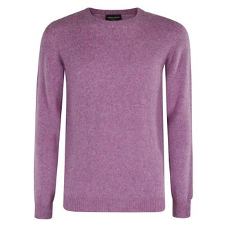 Roberto Collina Lila Rundhals Langarm Pullover - - Knitwear - Herren - Rosa - S