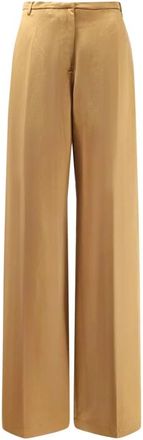 Alysi Femme, Pantalons, Beige, Taille: 36 FR Pantalon Large