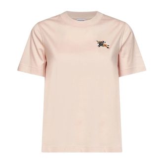 Burberry Femme, Tops, Rose, Taille: 38 FR T-shirt c&ocirc;tte