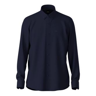 HUGO BOSS Homme, Chemises, Bleu, Taille: 3XL Camicia regular fit botton down al collo