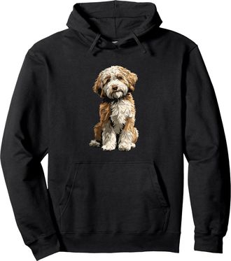 Whyitsme Design Roter Merle Cockapoo Hund Illustration Pullover Hoodie