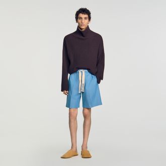 Sandro Shorts aus Baumwolle mit Waschung