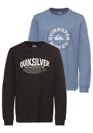 Quiksilver Langarmshirt RUGGED AROUND LS PACK YOUTH (Packung, 2-tlg., 2er-Pack)