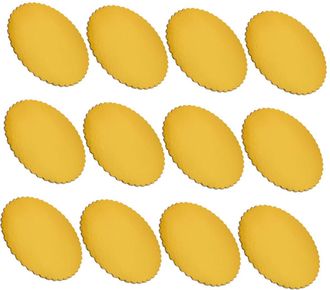 Cabilock 12 Stück Tortenplatten Aus Rundem Karton Goldene Kartonbögen Kreisförmig Tortenplatten Zur Präsentation Backzubehör Geburtstagstortendekoration