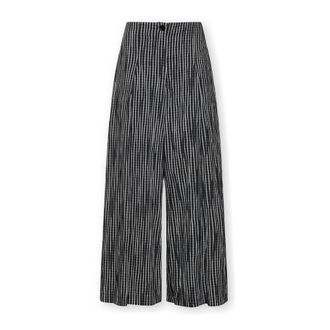 Elena Miro Weit geschnittene Cropped Hose - - Trousers - Damen - Schwarzk - 2XL