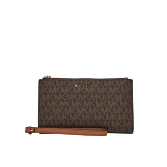 Michael Kors Femme, Sacs, Brun, Taille: ONE Size Jet Set Logo Smartphone Wallet