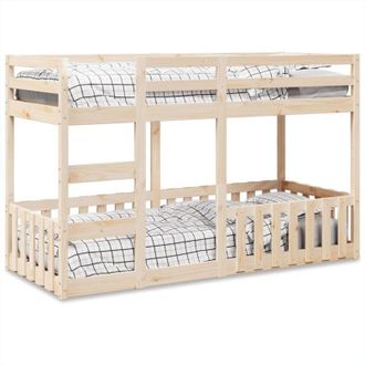 vidaXL Vidaxl - Lit superpos&eacute; 90x190 cm Bois de pin massif
