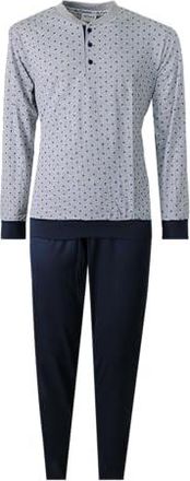 De Fonseca Pyjama long / court jersey 100 % coton Limited Edition, Art. 1061 gris chiné, XXL