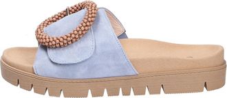 Gabor Femme, Chaussures, Bleu, Taille: 44 EU Pantolette en su&egrave;de
