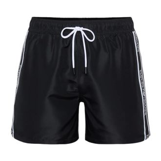 Emporio Armani Homme, Maillots de bain, Noir, Taille: L Boxer de bain homme avec bandes logo