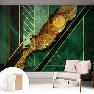 Tulup Carta Da Parati - Murale Alla Moda Decorazione - Camera Da Letto - Con Colla Gratuita Tensione Geometrica 312x219 Cm
