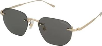 Montblanc Montblanc, Homme, Accessoires, Noir, Taille: 56 MM Mb0455S Lunettes de soleil