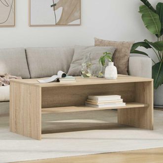 vidaXL vidaXL Table basse Ch&ecirc;ne Sonoma 100 x 50 x 40 cm Bois ding&eacute;nierie