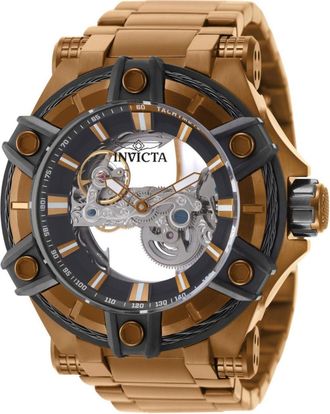 Invicta Bolt 50782 Herrenuhr - Automatisches Werk - Edelstahl mit schwarzem Zifferblatt - 52 mm