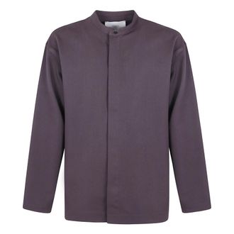 STUDIO NICHOLSON Opa-Kragenhemd im Karst-Stil - - Shirts - Herren - Lila - S