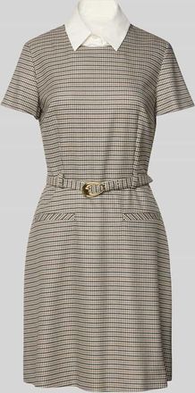 HUGO BOSS Knielanges Etuikleid mit Allover-Muster Modell KETALI