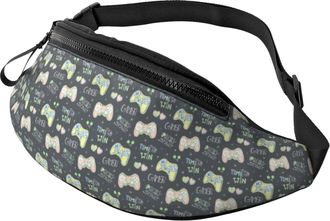 Generic H&uuml;fttasche Atmungsaktiv Schultertaschen Gamer Mode Bauchtasche F&uuml;r Camping Sport Herren 14X35Cm