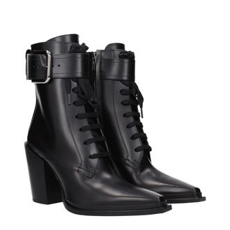 Jimmy Choo London Womens Black Leather Ankle Boots