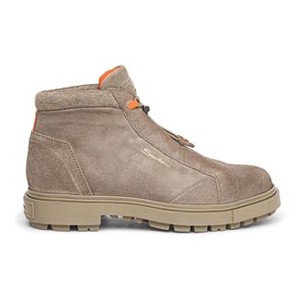 Santoni Botte de randonn&eacute;e en daim - Homme - Chaussures - Brun - Taille: 41 1/2 EU