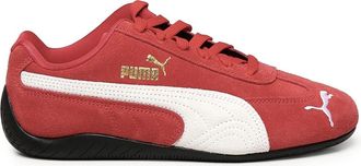 Puma Puma, Homme, Chaussures, Rouge, Taille: 43 1/2 EU Baskets Rouges avec Fermeture à Lacets Avant