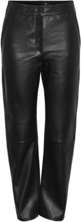 Vero Moda Line Hmw Pantalon en Cuir Noos, Noir, XXL Femme