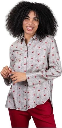 Max Mara Femme, Blouses et Chemises, Gris, Taille: 44 FR Ospite Shirt