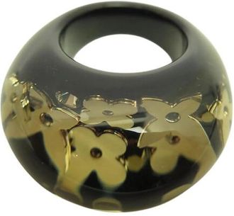 Louis Vuitton Ring - NEUER LOUIS VUITTON INCLUSION MONOGRAM RING T 50 A - Gr. ONESIZE - in Schwarz - f&uuml;r Damen