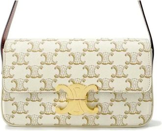 Celine sac porté épaule Triomphe Claude (2010-2020) - Blanc