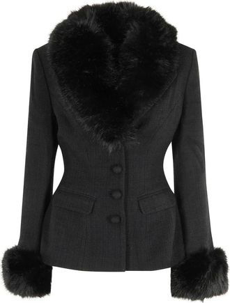 Self Portrait Damen, Jacken, Schwarzk, XSGröße