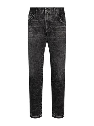 Dolce & Gabbana Straight Leg Jeans - Schwarz
