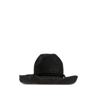 Emporio Armani Femme, Accessoires, Noir, Taille: 57 CM Woven Band Hat