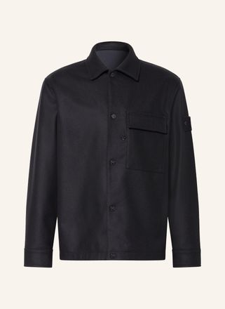 Stone Island Flanell-Overshirt Ghost blau