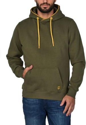Riverso RIVSandro Sweat &agrave; capuche &agrave; manches longues pour homme - Coupe droite - Marron - Rouge - Bleu - Beige - Noir - Vert - S M L XL 2XL 3XL 4XL 5XL, Vert I
