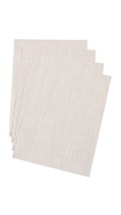 Chilewich Tischset Mini Basketweave Rectangle Parchment