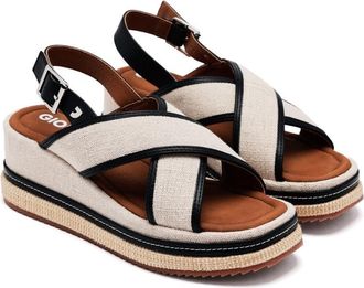 Gioseppo Damen Bellingham Keilsandale, Schwarz, 36 EU