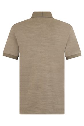 HUGO BOSS Mens Polo Shirt Cotton-Wool Beige T-shirts And Polos