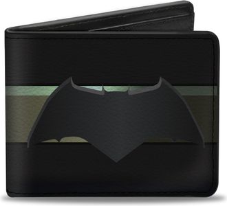 Buckle Down Geldbörse aus PU - Batman 2017 Icon/Stripe schwarz/Gold verblasst
