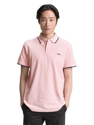 Tom Tailor Herren 1045629 Poloshirt, 38164 - Blush Pink Two Tone Pique, M EU
