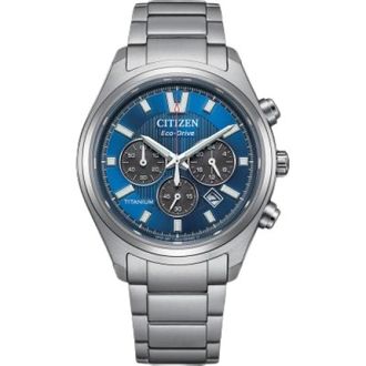 Citizen Super Titanium Chronograph - - Accessories - Herren - Blau - ONE SIZE