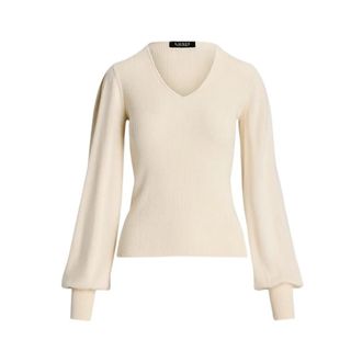 Ralph Lauren Vesta V-Ausschnitt-Pullover - - Knitwear - Damen - Beige - S